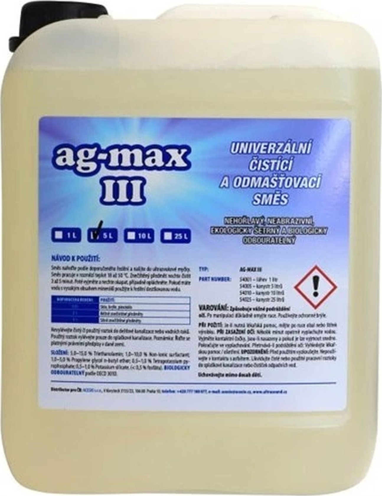 Simply Sonic Heavy Duty Cleaner AG Max III čisticí koncentrát pro ...