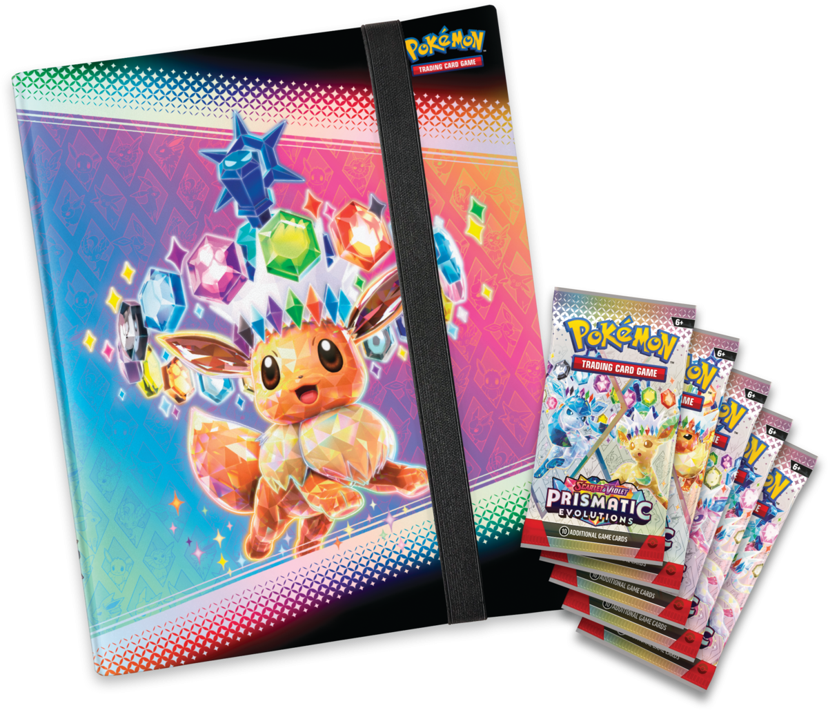 Pokémon TCG Scarlet & Violet Prismatic Evolutions Binder Collection A4 ...