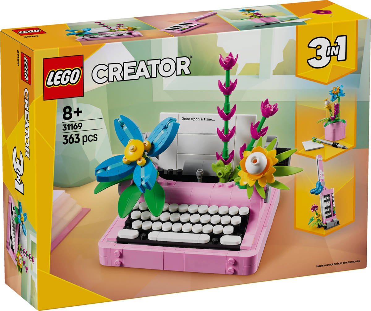 LEGO Creator 3v1 31169 Psací stroj s květinami od 543 Kč - Zbozi.cz