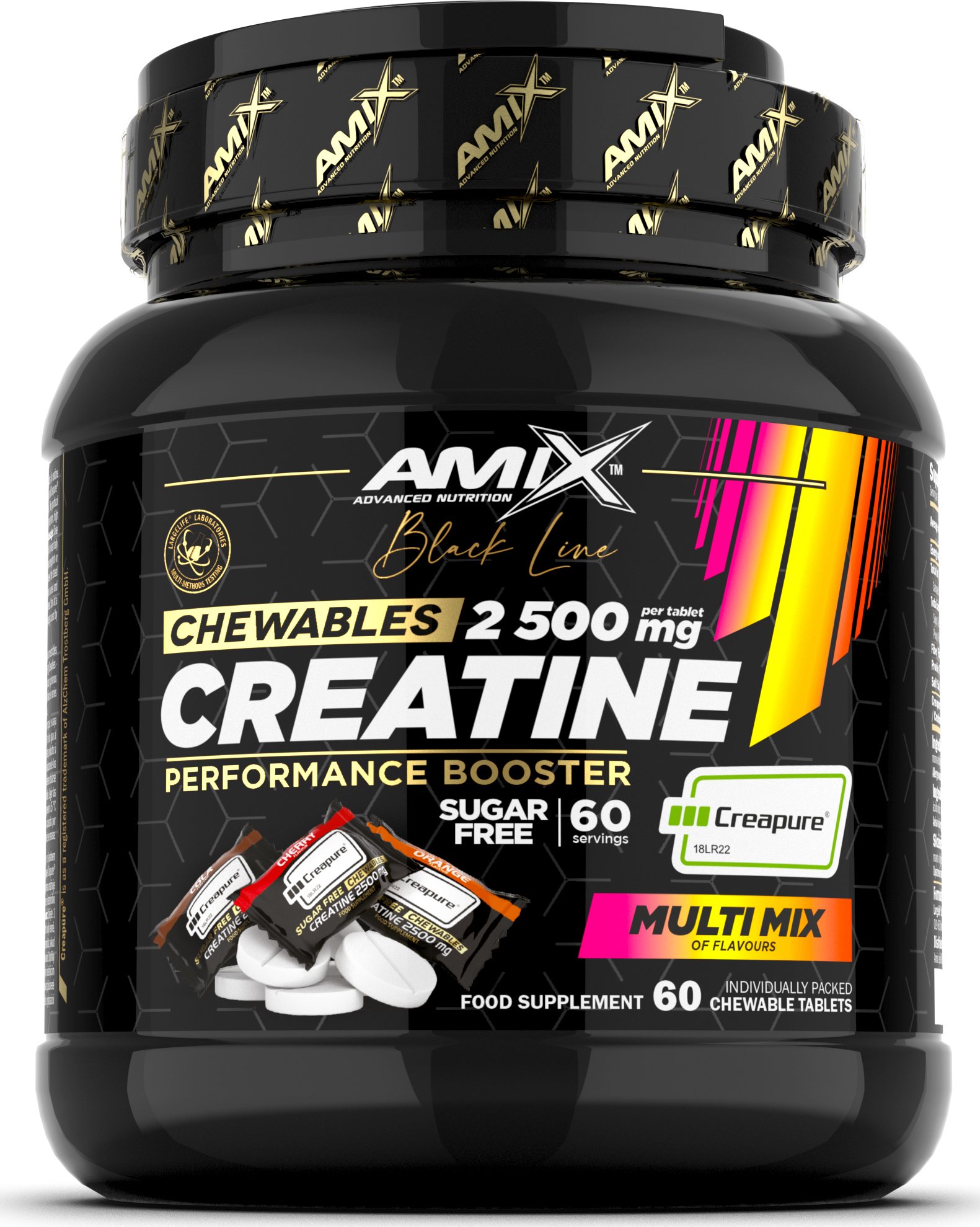Amix Black Line Creatine Creapure 60 tbl. Multi Mix Flavors od 336 Kč ...