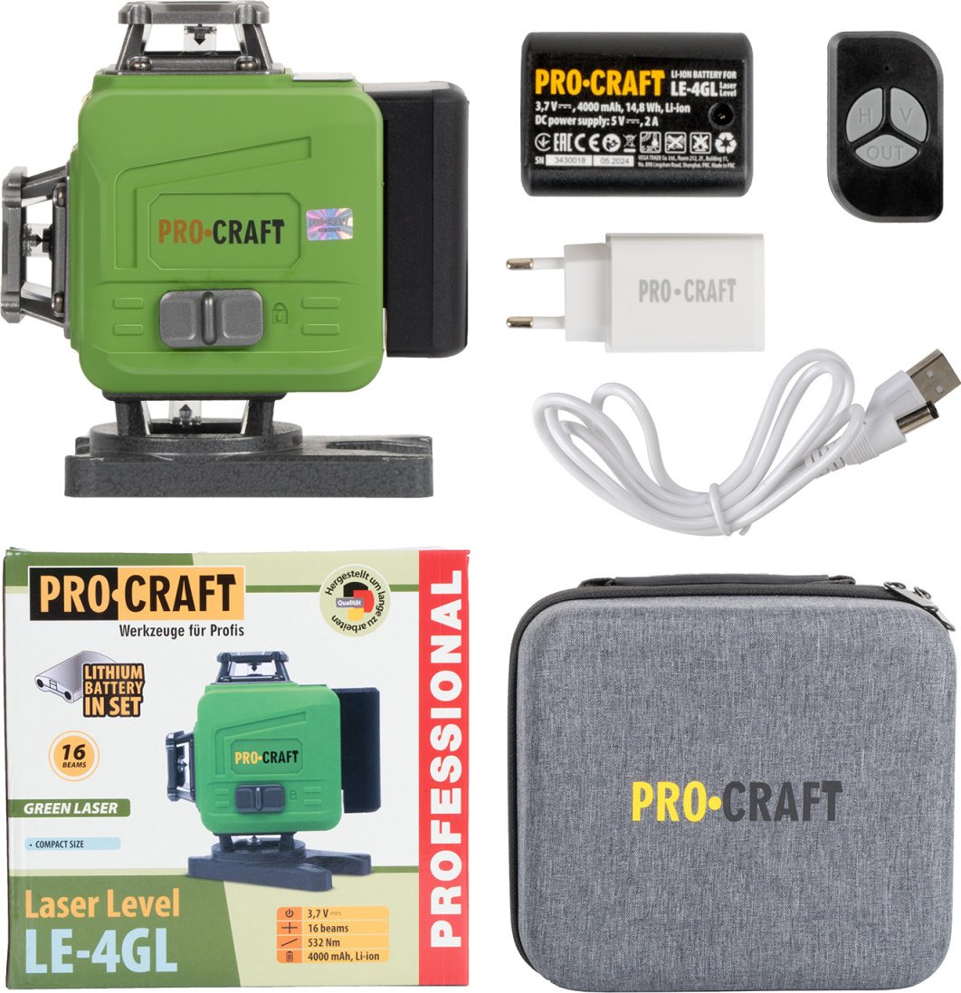 Procraft LE-4GL 1x 4,0 Ah + nabíječka od 1 754 Kč - Zbozi.cz