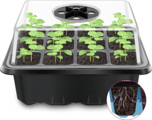VF Mini Propagator na 12 rostlin včetně sadbovače 18,5 x 14,5 x 11 cm ...