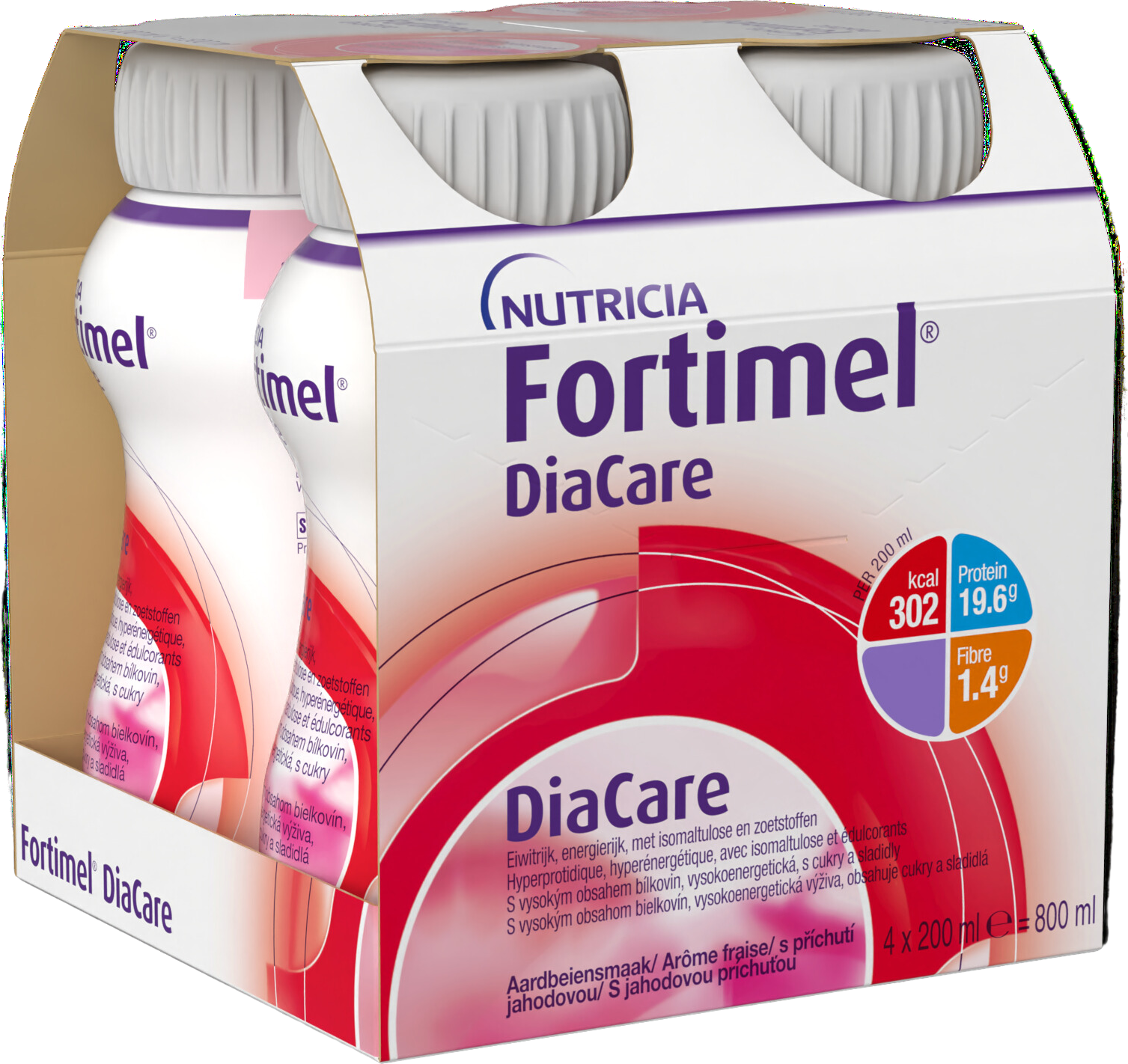 Nutricia Fortimel DiaCare 4x 200 ml jahoda od 209 Kč - Zbozi.cz