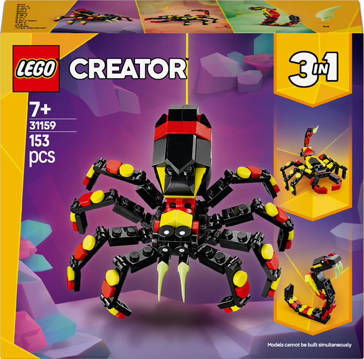 LEGO Creator 3v1 31159 Divoká zvířata: Překvapivý pavouk od 215 Kč ...