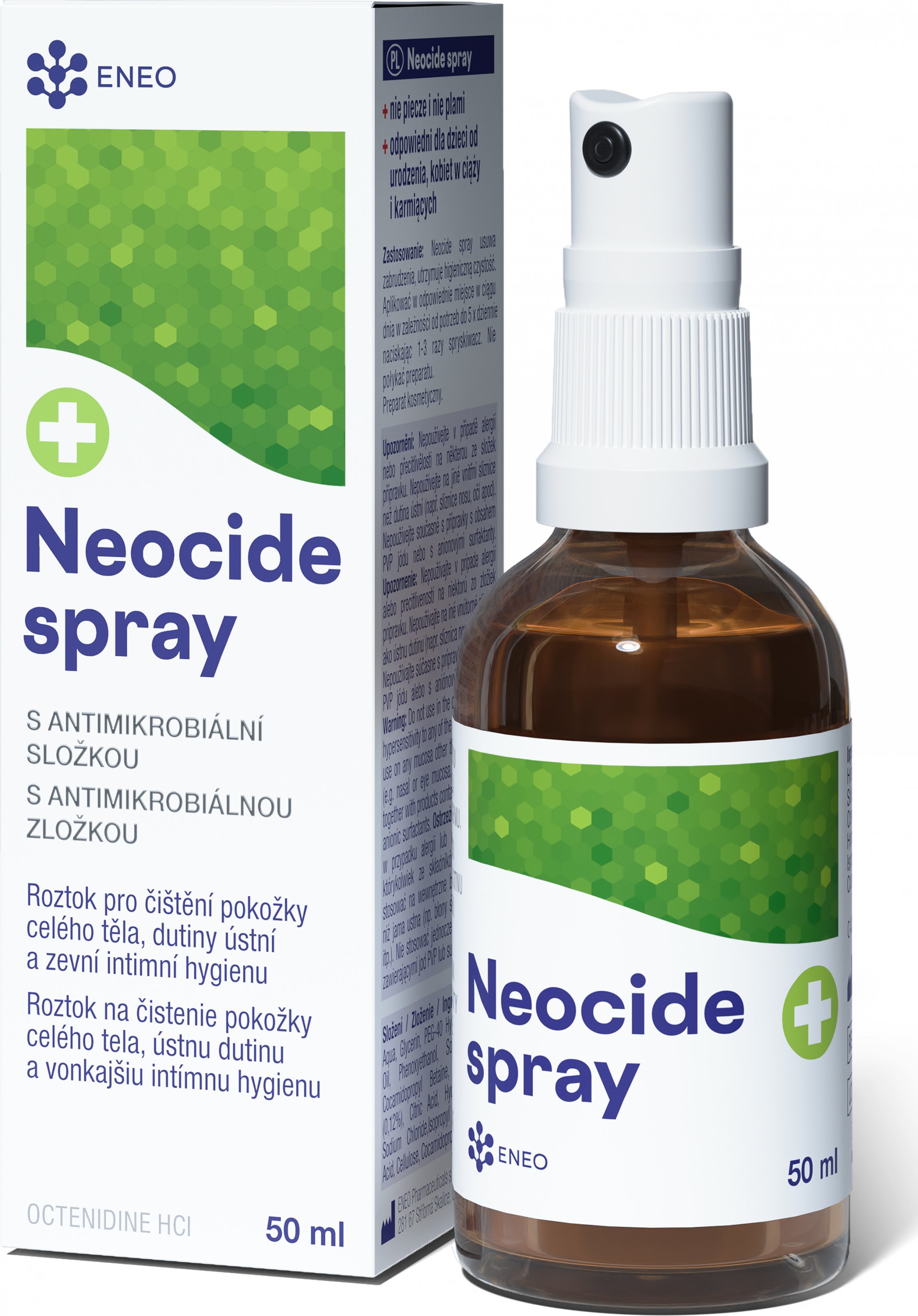 ENEO Neocide spray 0.1 % Octenidine 50 ml od 106 Kč - Zbozi.cz