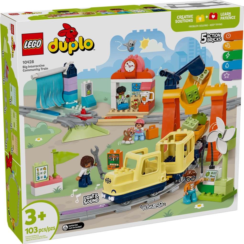 LEGO Duplo 10428 Velký interaktivní komunitní vláček od 2 479 Kč - Zbozi.cz