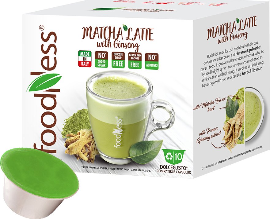 FoodNess Dolce Gusto Matcha Latte s ženšenem 10 ks od 97 Kč - Zbozi.cz
