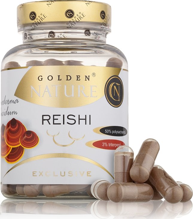 Golden Nature Exclusive Reishi 500 mg 100 cps. od 645 Kč - Zbozi.cz