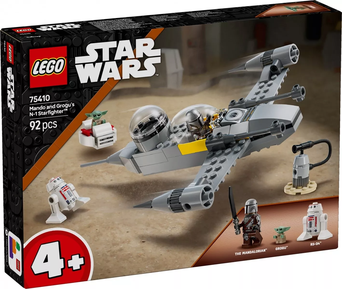 Recenze LEGO Stars Wars 75410 Mando, Grogu a stíhačka N-1 Starfighter ...