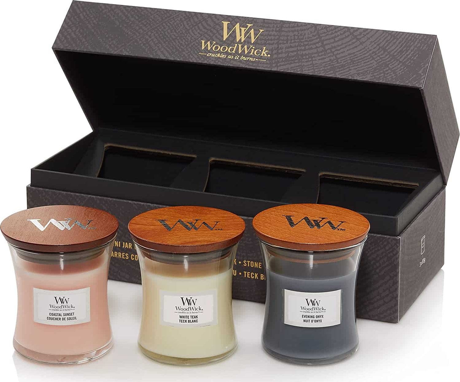 WoodWick Dárková sada vonných svíček 3x 85 g od 899 Kč - Zbozi.cz
