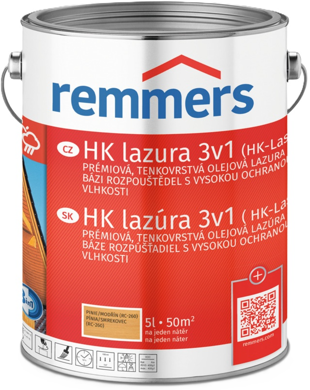 Remmers HK lazura 3v1 5 l pinie/modřín od 1 730 Kč - Zbozi.cz