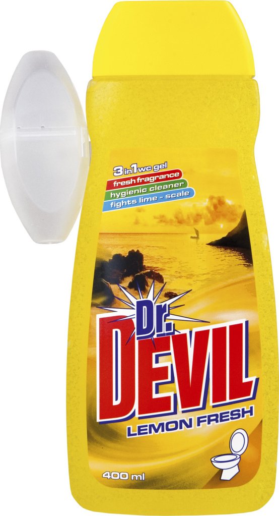 Dr. Devil Lemon Fresh WC gel + košíček 400 ml od 48 Kč - Zbozi.cz