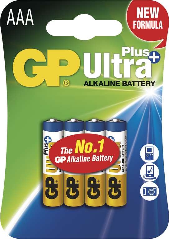GP Ultra Plus Alkaline LR03 AAA, 4 ks od 17 Kč - Zbozi.cz
