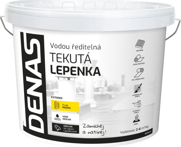 Denas Tekutá lepenka vodou ředitelná světle šedá 15 kg od 3 257 Kč ...