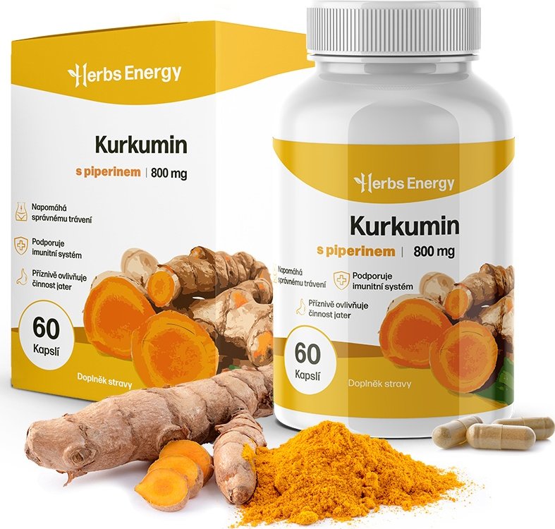 Herbyway Kurkumin s piperinem 800 mg 60 cps. od 520 Kč - Zbozi.cz