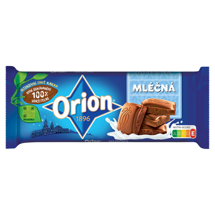 ORION Čokoláda mléčná 33 % 90 g od 45 Kč - Zbozi.cz