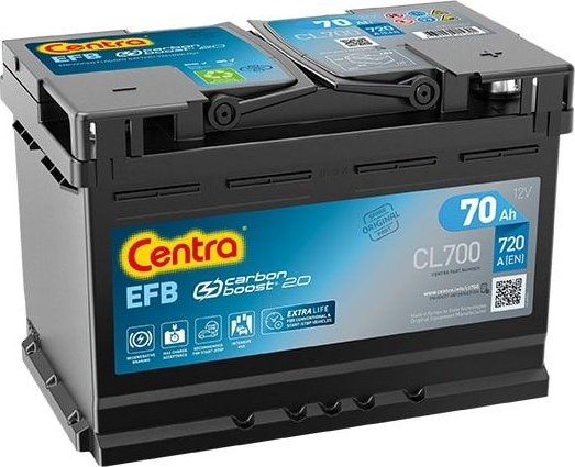 Centra CL700 12V 70 Ah 720A od 2 570 Kč - Zbozi.cz