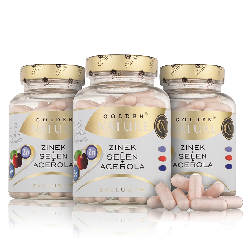Golden Nature Exclusive Zinek + selen + acerola 300 cps. od 799 Kč - Zbozi.cz