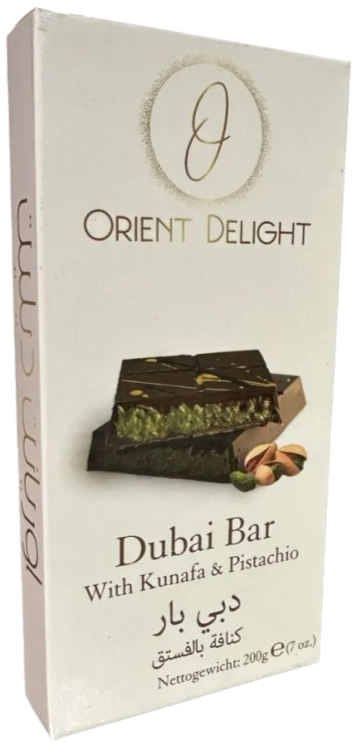 Orient Delight Dubai Bar With Kunafa & Pistachio mléčná, 24x 200 g ...