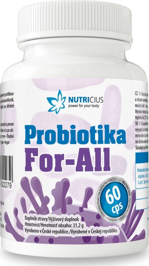 Recenze Nutricius Probiotika For-All 60 cps. - Zbozi.cz