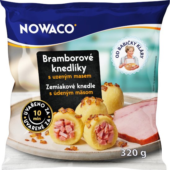 Nowaco Bramborové knedlíky s uzeným masem 320 g - Zbozi.cz
