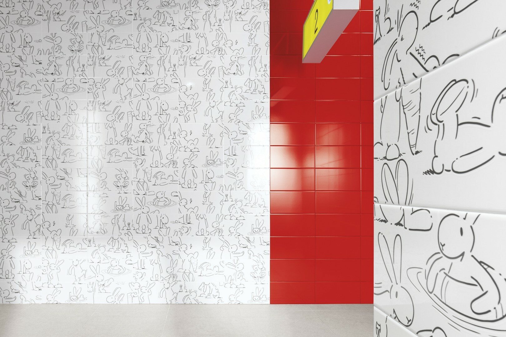 RAKO Play WADMB210 lesklý bílý Bob a Bobek mix motivů 1,6 m2 od 781 Kč ...