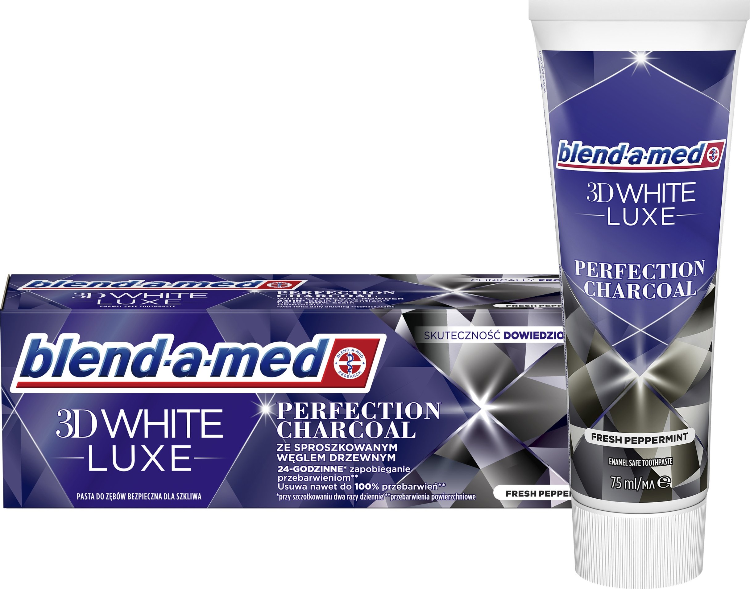 Recenze Blend-a-med 3D White Luxe Perfection Charcoal 75 ml - Zbozi.cz
