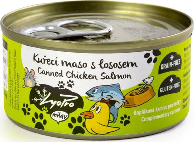 LyoPro Cat konzerva kuřecí maso s lososem, 85 g od 18 Kč - Zbozi.cz