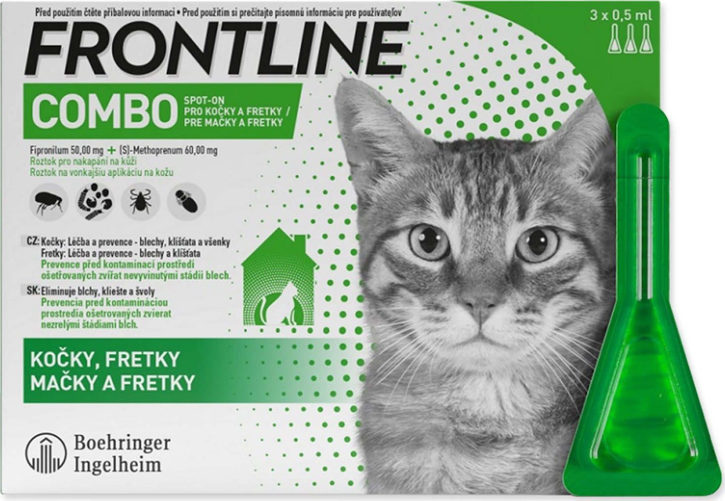 FRONTLINE Combo Spot-On pro kočky, 3x 0,5 ml od 431 Kč - Zbozi.cz