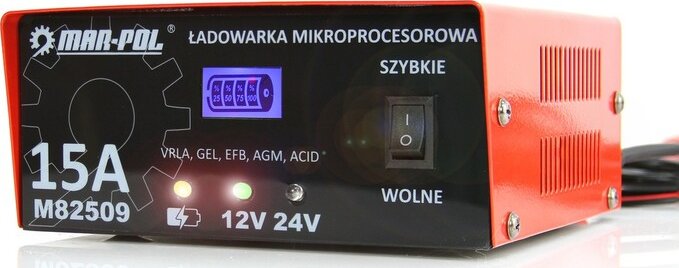 MAR-POL M82509 12/24V 150Ah 15A - Zbozi.cz