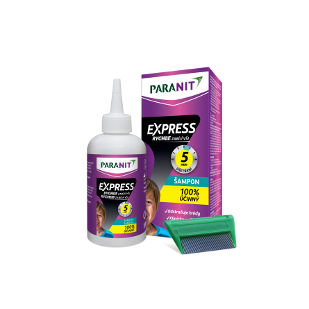 Paranit Express šampon na vši a hnidy + hřeben 100 ml od 324 Kč - Zbozi.cz