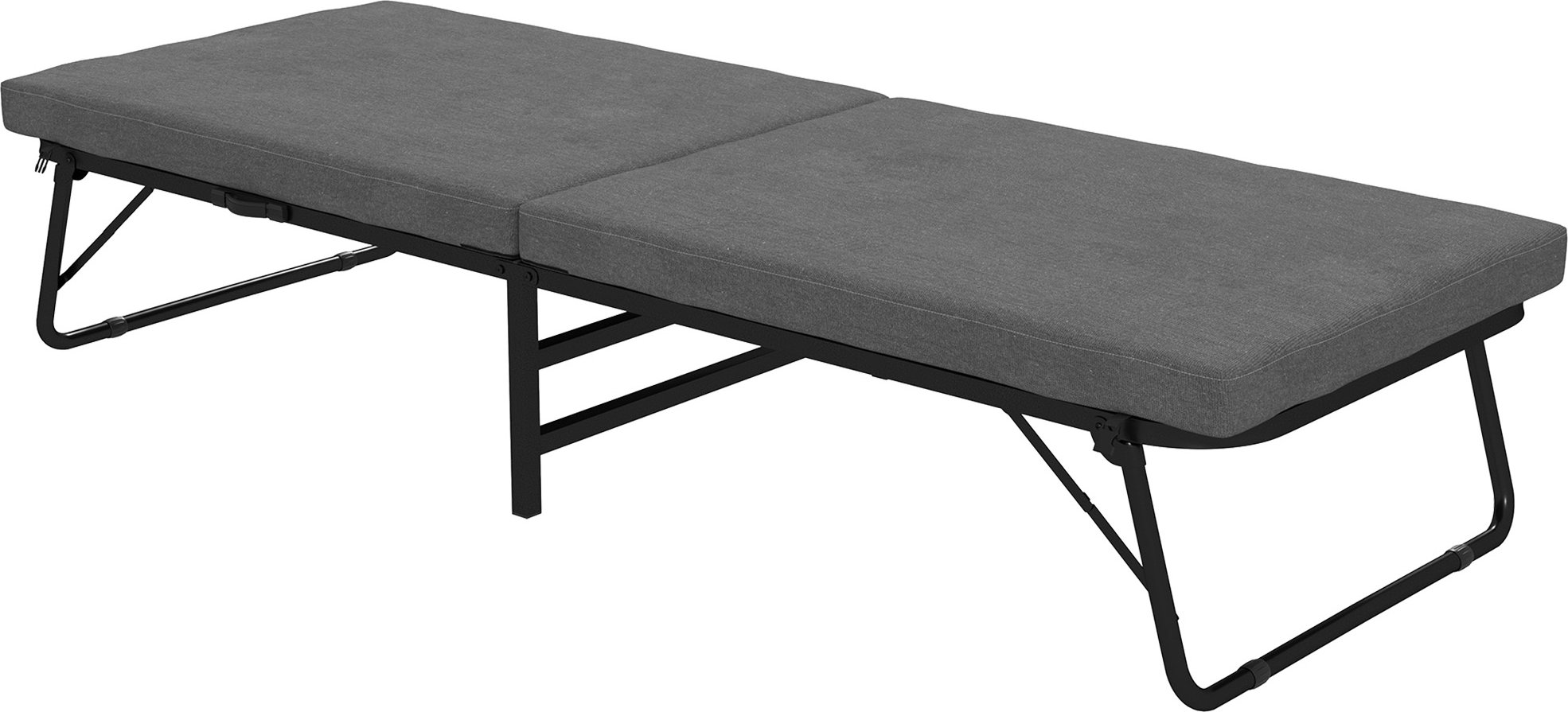 Homcom Skládací postel pro hosty 70 x 190 cm tmavě šedá - Zbozi.cz