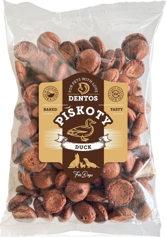 Dafiko Dentos piškoty s kachním masem 300 g od 55 Kč - Zbozi.cz