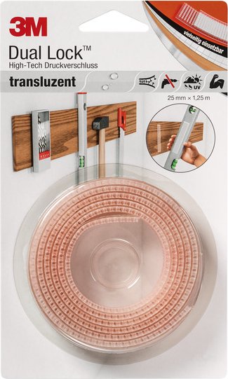 3M Dual Lock SJ3560 25 mm x 1,25 m transparentní od 479 Kč - Zbozi.cz