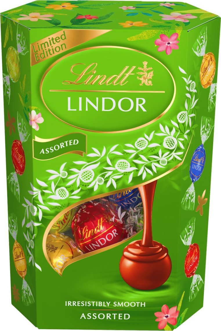 Lindt LINDOR Limited Edition Irresistibly Smooth Assorted Green 200 g ...
