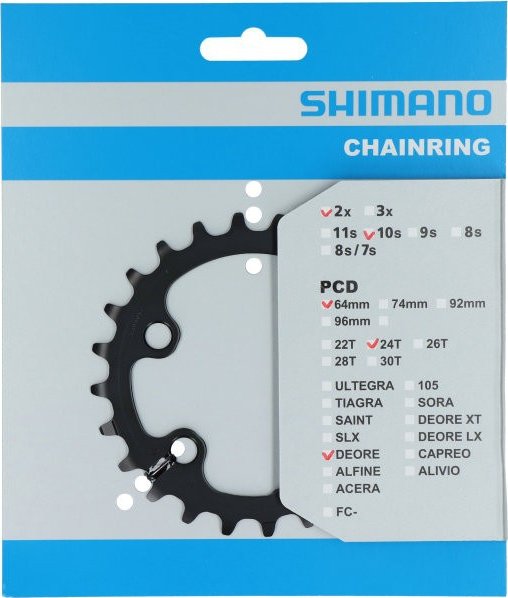 Shimano SH Deore FCM6000 pro 2x 10s černý 24 zubů od 119 Kč - Zbozi.cz