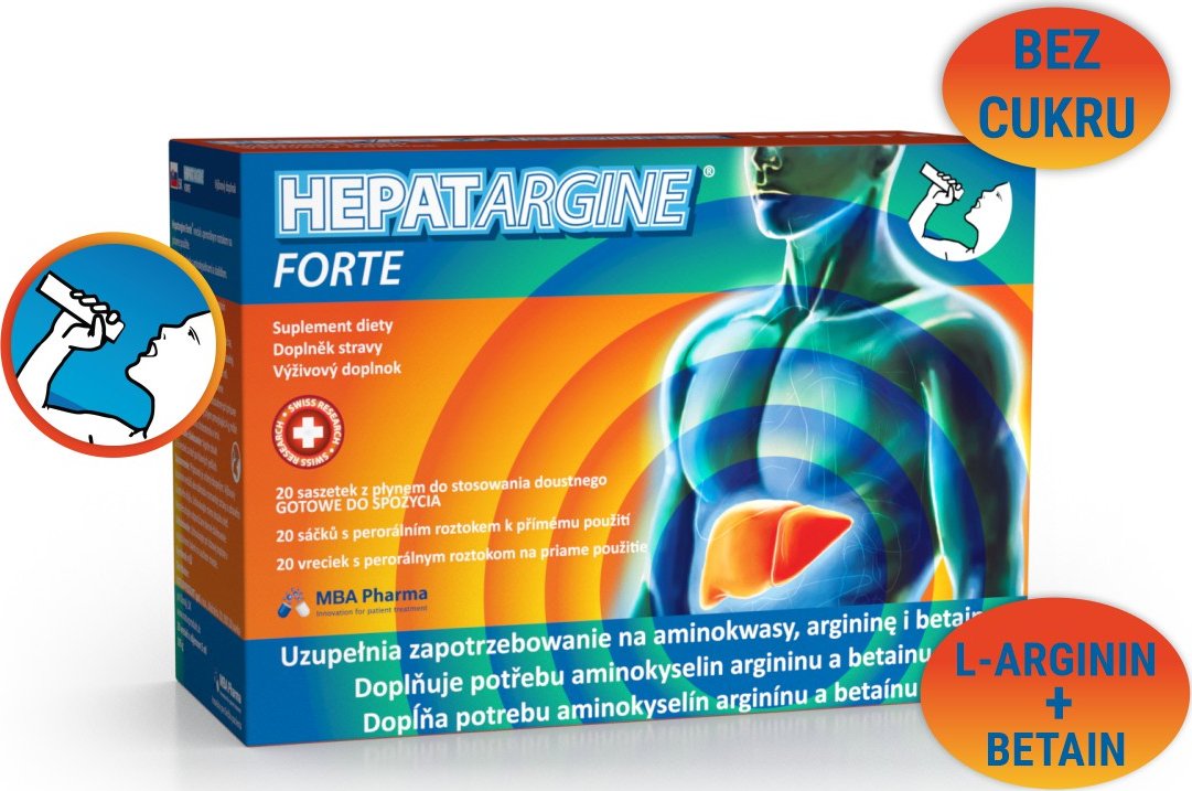 MBA Pharma Hepatargine Forte 20 sáčků od 259 Kč - Zbozi.cz