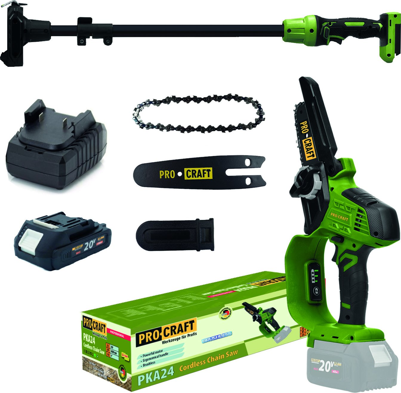 Procraft PKA24 1x 2,0 Ah + nabíječka + prodlužovací nástavec od 2 649 Kč - Zbozi.cz