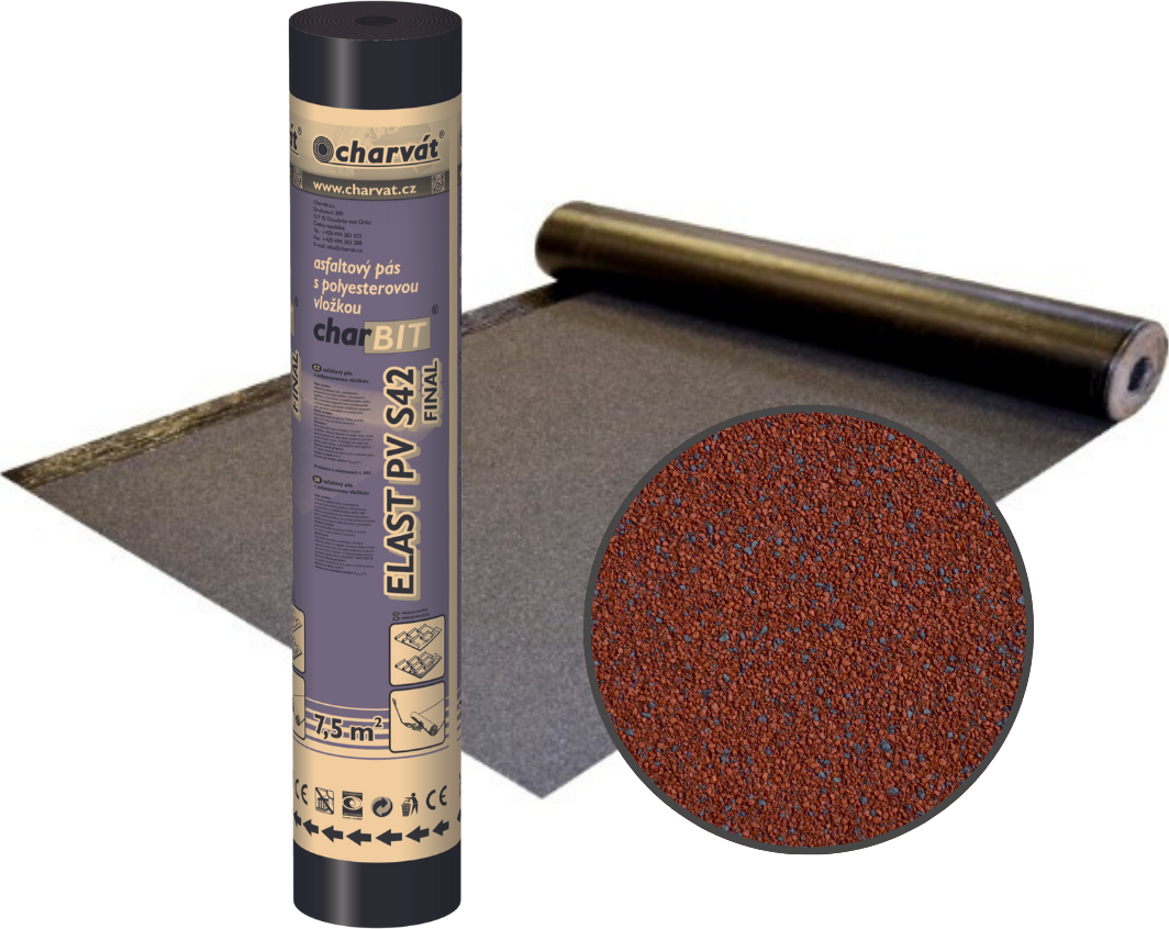 Charvát a.s. Charbit Elast PV S42 Final červený mix 1 x 7,5 m od 146 Kč ...