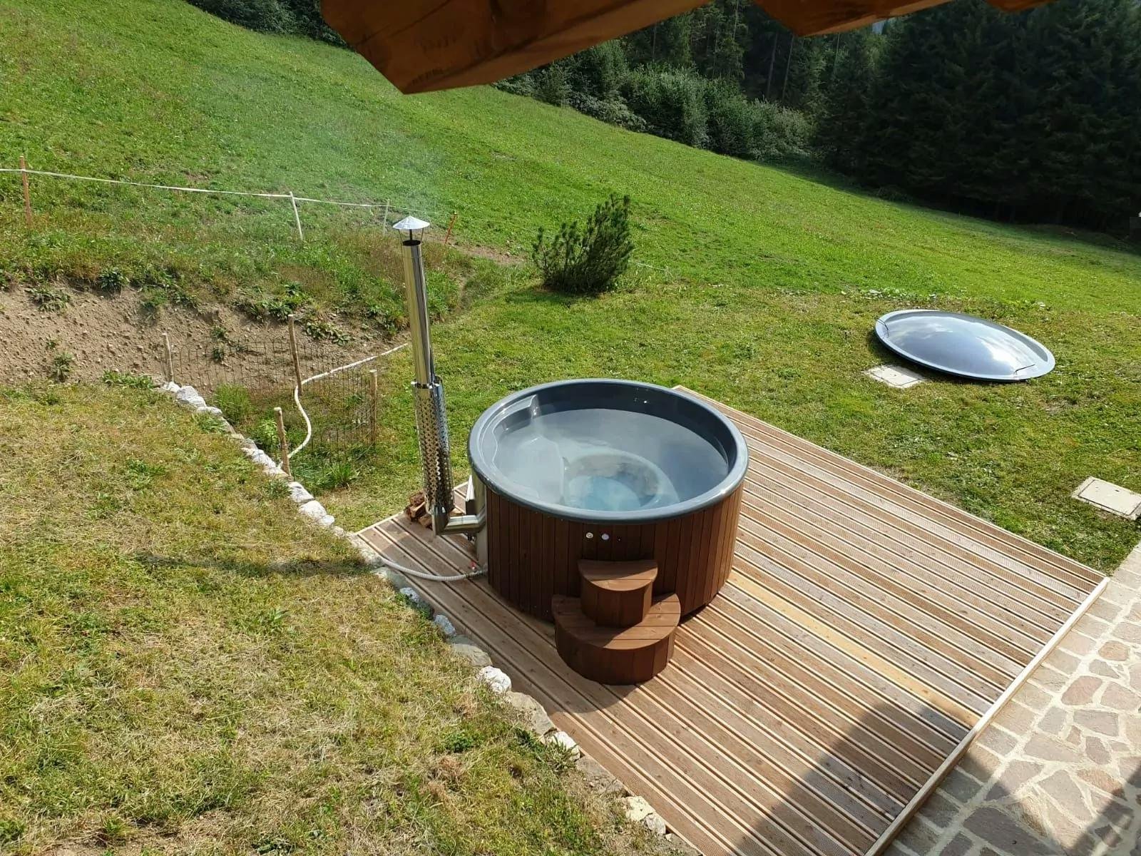 Foto Koupací sud EcoOil Hot Tub 200 Deluxe Thermowood - Zbozi.cz