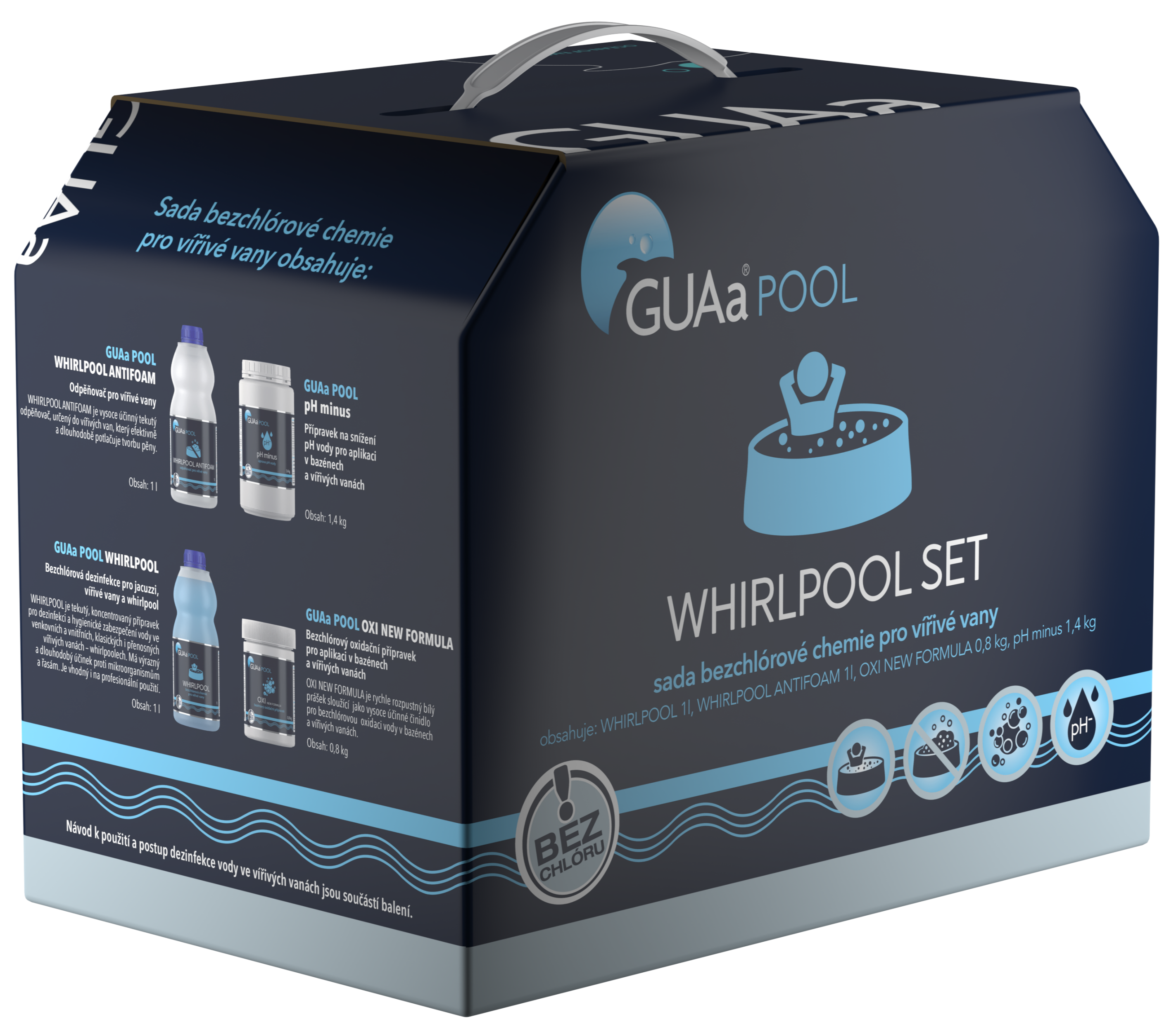 GUAa POOL Whirlpool Set bezchlorová sada pro vířivé vany od 1 890 Kč ...