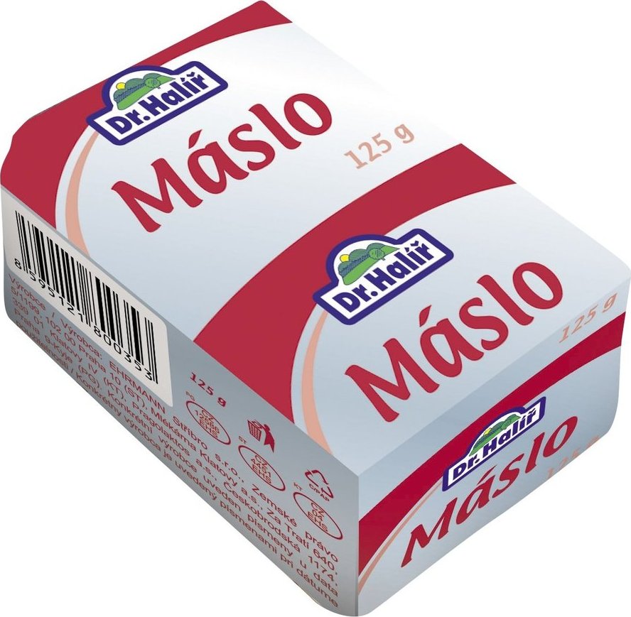 Dr. Halíř Máslo 82 % 125 g od 40 Kč - Zbozi.cz