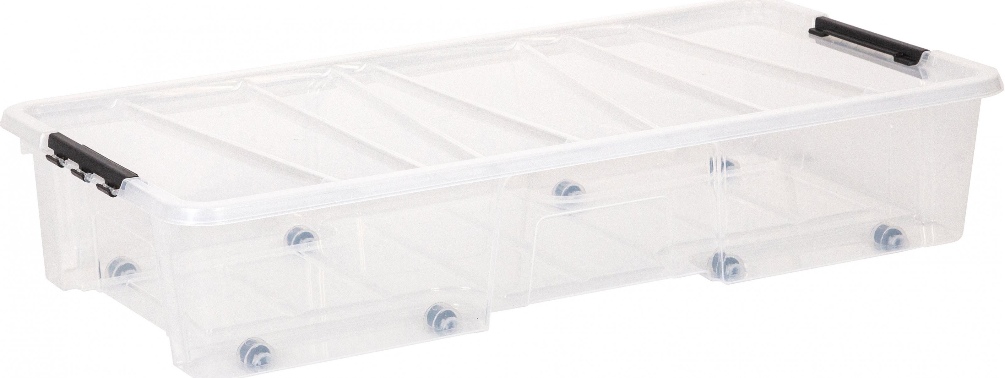 Dea Home Jolly úložný box pod postel 35 l transparentní - Zbozi.cz