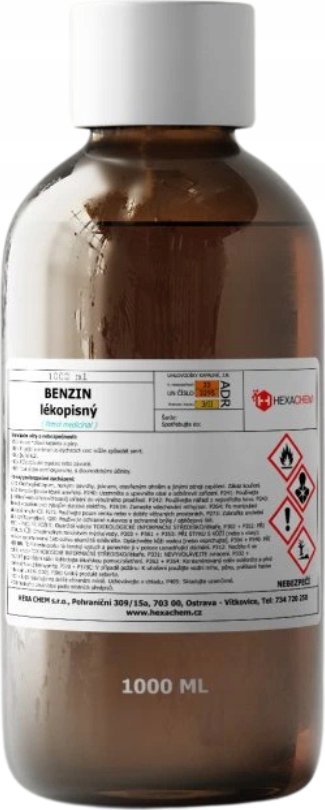HEXA CHEM Benzín lékárenský 75 1 l od 235 Kč - Zbozi.cz