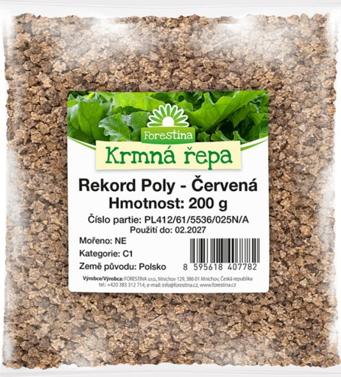 Forestina Krmná řepa Rekord Poly červená 200 g od 93 Kč - Zbozi.cz