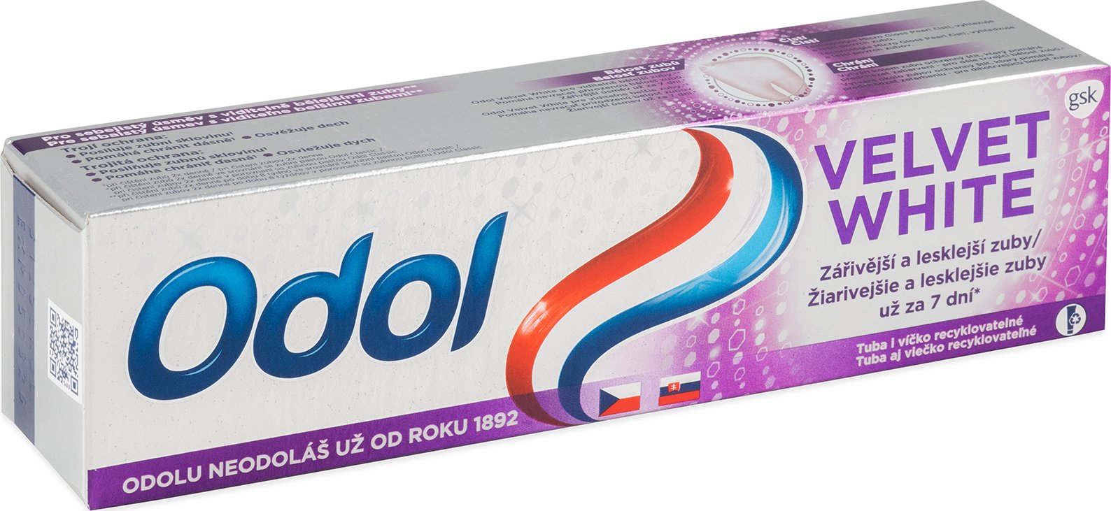 Odol Velvet White zubní pasta s fluoridem 75 ml od 31 Kč - Zbozi.cz