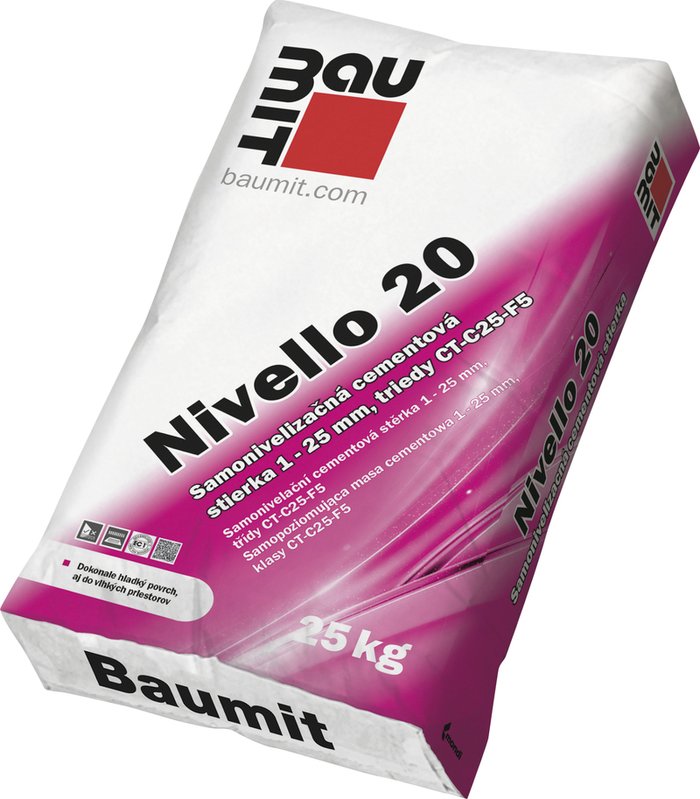 Baumit Nivello 20 samonivelační stěrka 25 kg od 289 Kč - Zbozi.cz