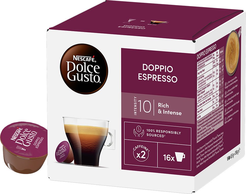 Nescafé Dolce Gusto Doppio Espresso, 16 ks od 129 Kč - Zbozi.cz