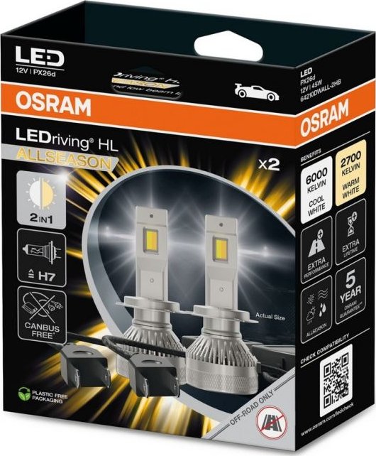 OSRAM Ledriving All Season LED 64210DWALL-2HB H7 12V 45W od 2 265 Kč ...