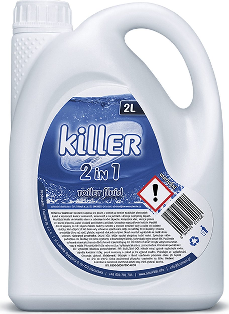 Killer Toilet Fluid 2in1 2 l od 247 Kč - Zbozi.cz